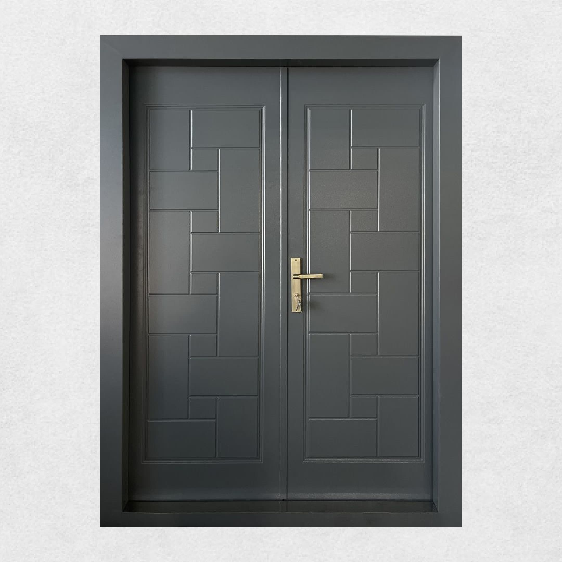 Black Double Doors Texture Sleek Black Metal Door Texture In The